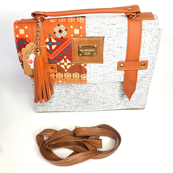 Native Dalia | Bags | Aztec Print Small Messenger Bag Convertible To ...